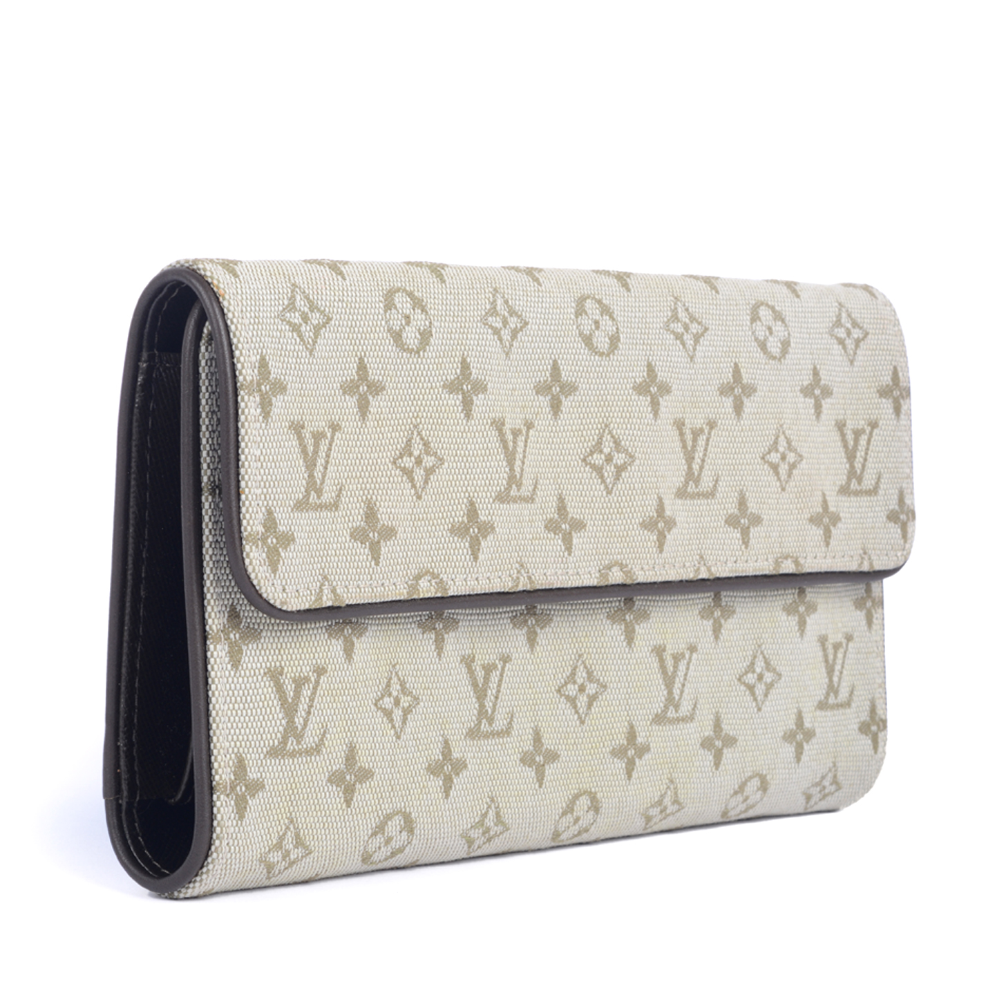 Louis Vuitton Monogram Mini Lin Canvas Wallet - LabelCentric