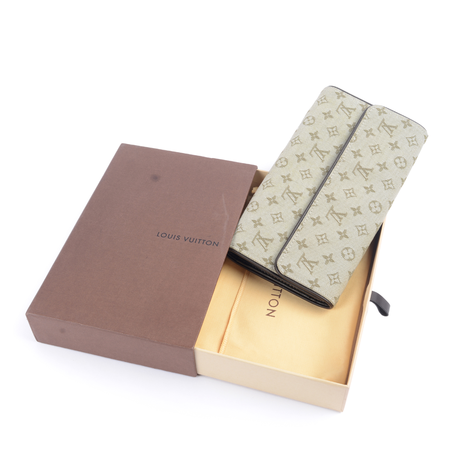 Louis Vuitton Monogram Mini Lin Canvas Wallet - LabelCentric