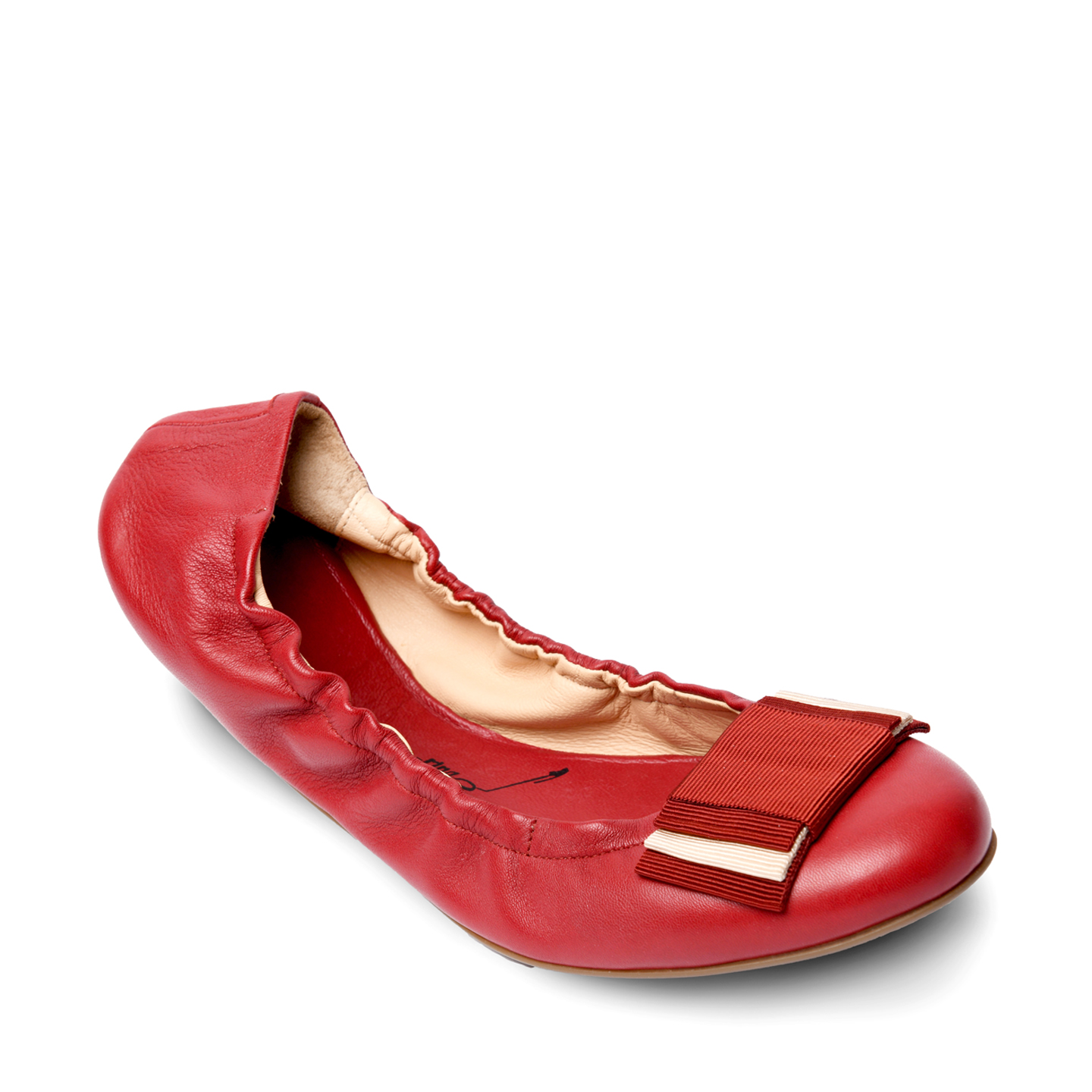 Bally Beatris Grosgrain-Trimmed Leather Ballet Flats, Size 40 ...