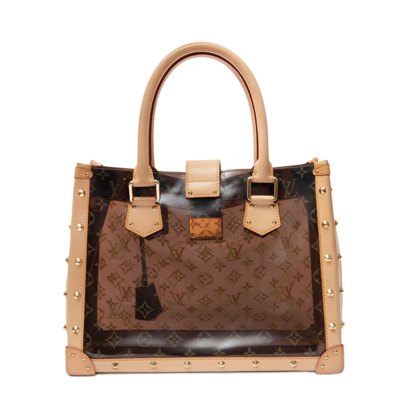 Louis Vuitton Limited Edition Vinyl Monogram Ambre Neo Cabas Cruise Bag ...